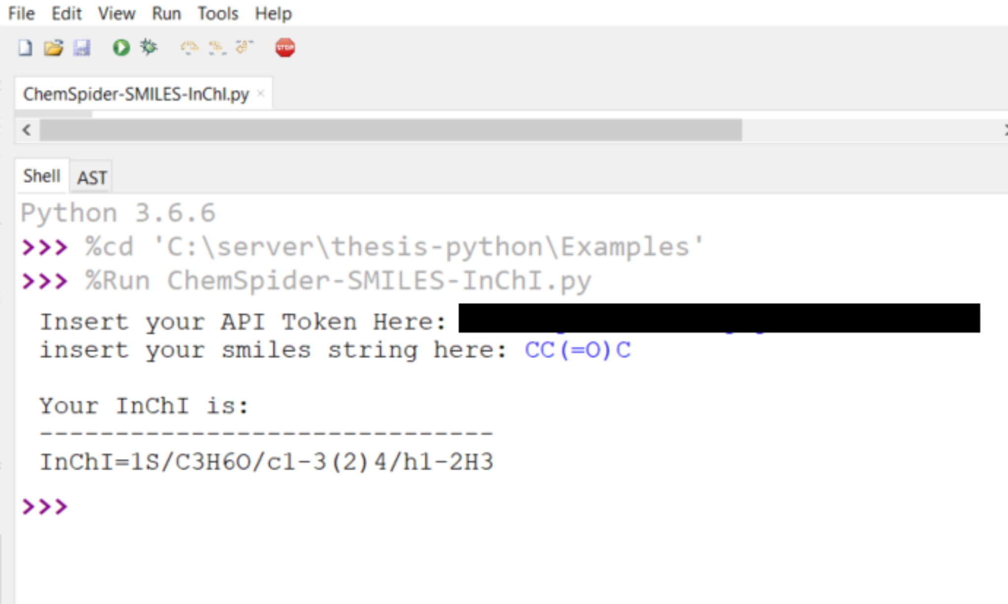 Chemistry Programming With Python Convert A Smile String To Inchi Using Chemspider Tutorial