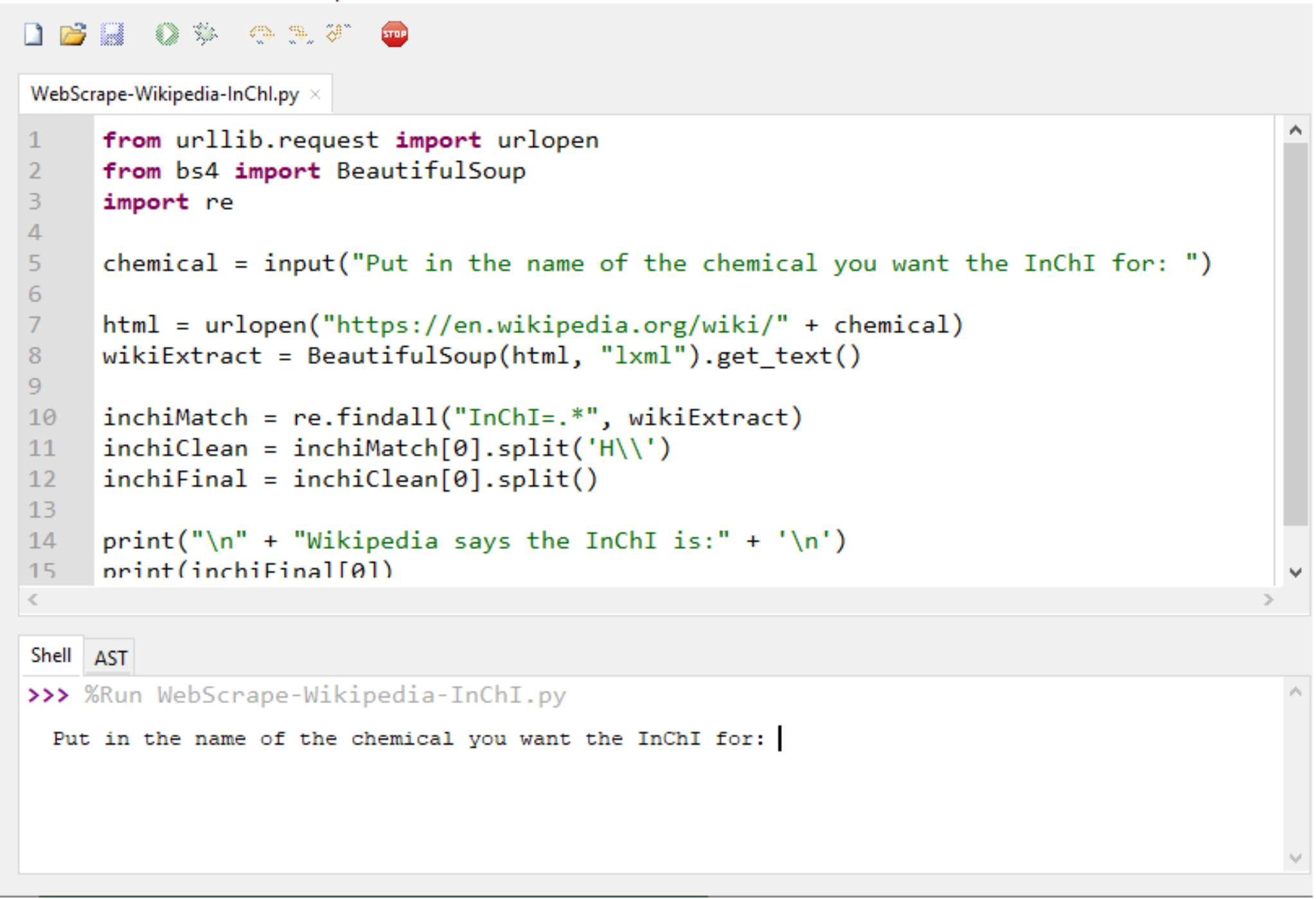 Chemistry Programming with Python – Web Scraping Wikipedia For Chemical ...