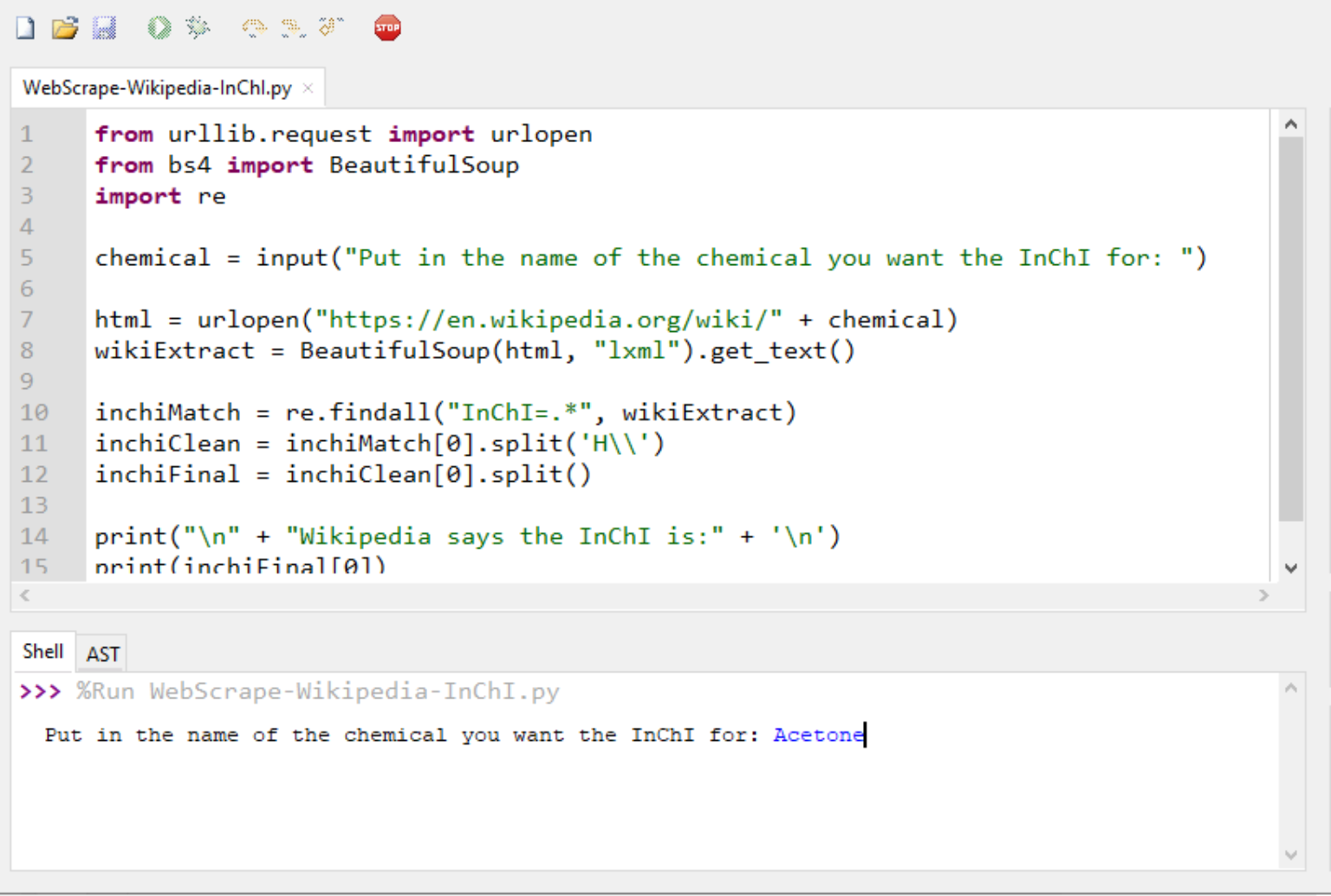 Chemistry Programming with Python – Web Scraping Wikipedia For Chemical ...